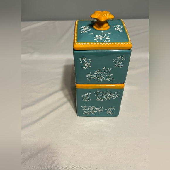 Temp-Tations | Kitchen | Temptations Floral Lace Canister | Poshmark